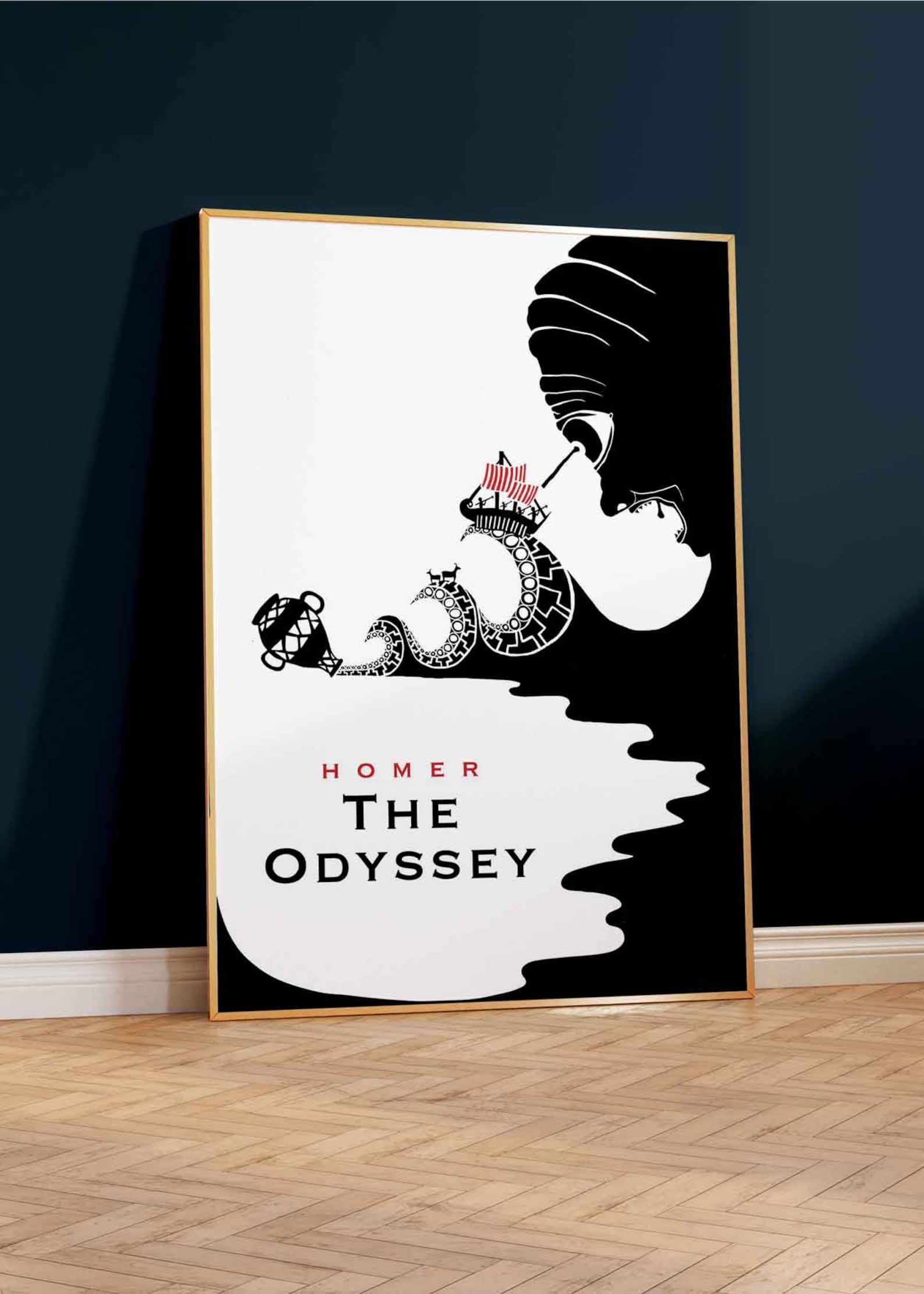 The Odyssey Homer: Graphic Classic Literature Inspired Print - Etsy