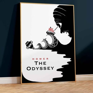 The Odyssey, Homer: Graphic Classic Literature Inspired Print, Greek ...