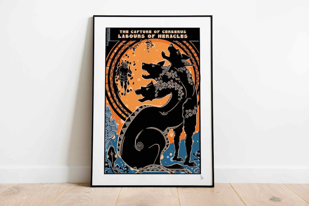 Capture of Cerberus, the Labours of Heracles, Greek Mythology Hero ...