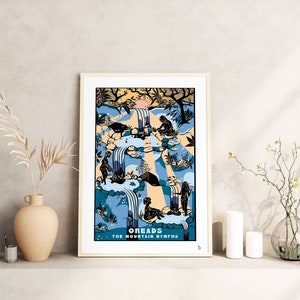 Mountain Nymphs, Oreads: Greek Mythology Print, Gods and Goddess Wall ...