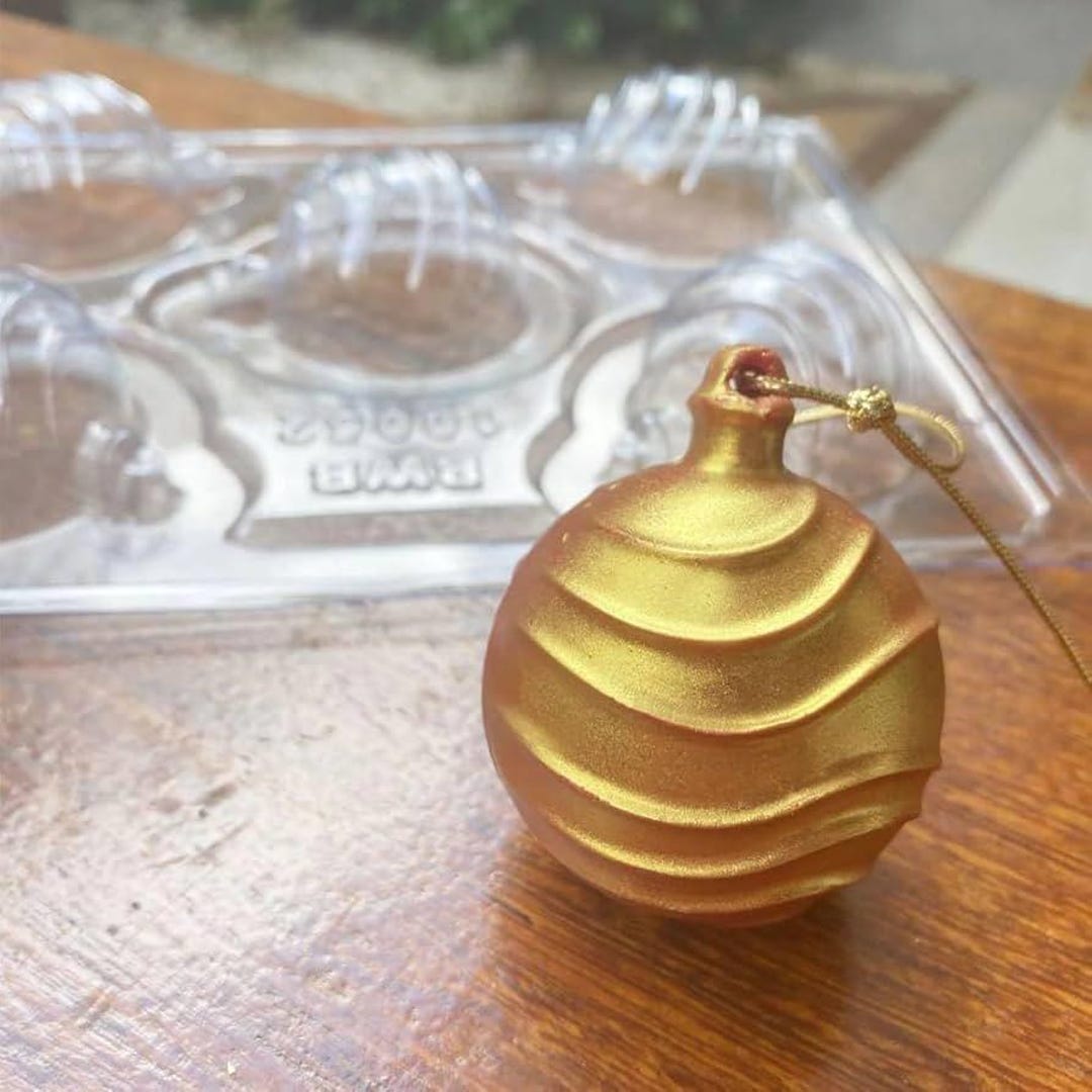 Christmas Ornament Chocolate 3 Part Mold BWB Mold - Etsy