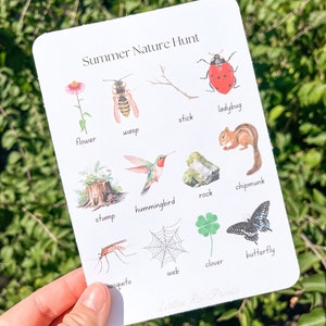 Seasonal Nature Scavenger Hunt Printable Bundle, Toddler Outdoor ...