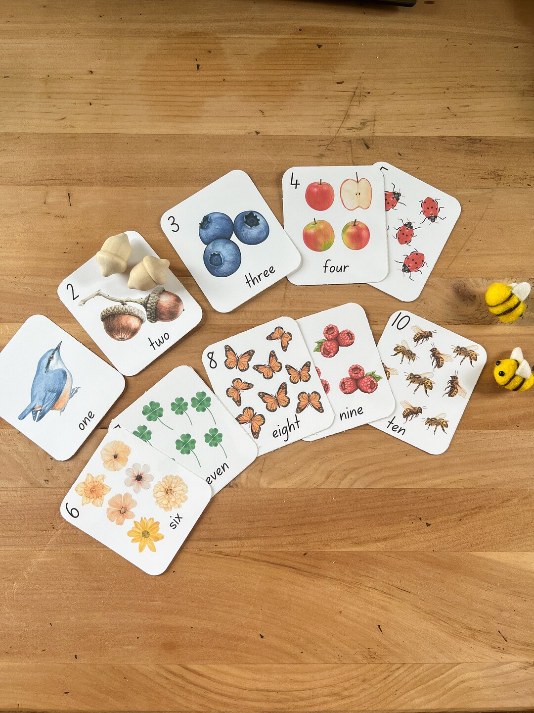 Count to 10, Counting Cards for Toddlers, Home School Preschool ...