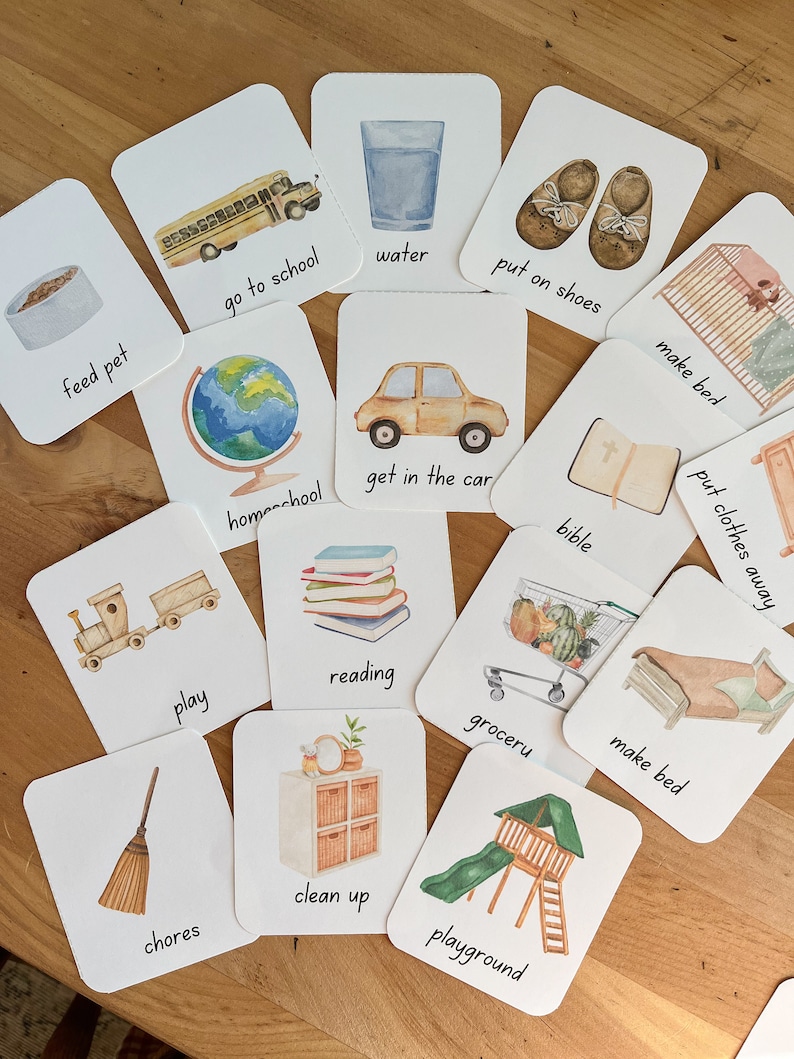 Editable Daily Routine Cards for Kids, Toddler Daily Routine, Printable ...