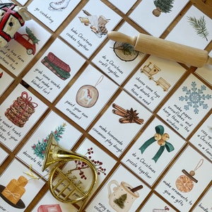 Colorful Printable Christmas Advent Calendar Activity Cards | Holiday ...