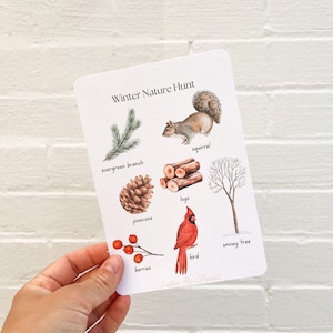 Seasonal Nature Scavenger Hunt Printable Bundle, Toddler Outdoor ...