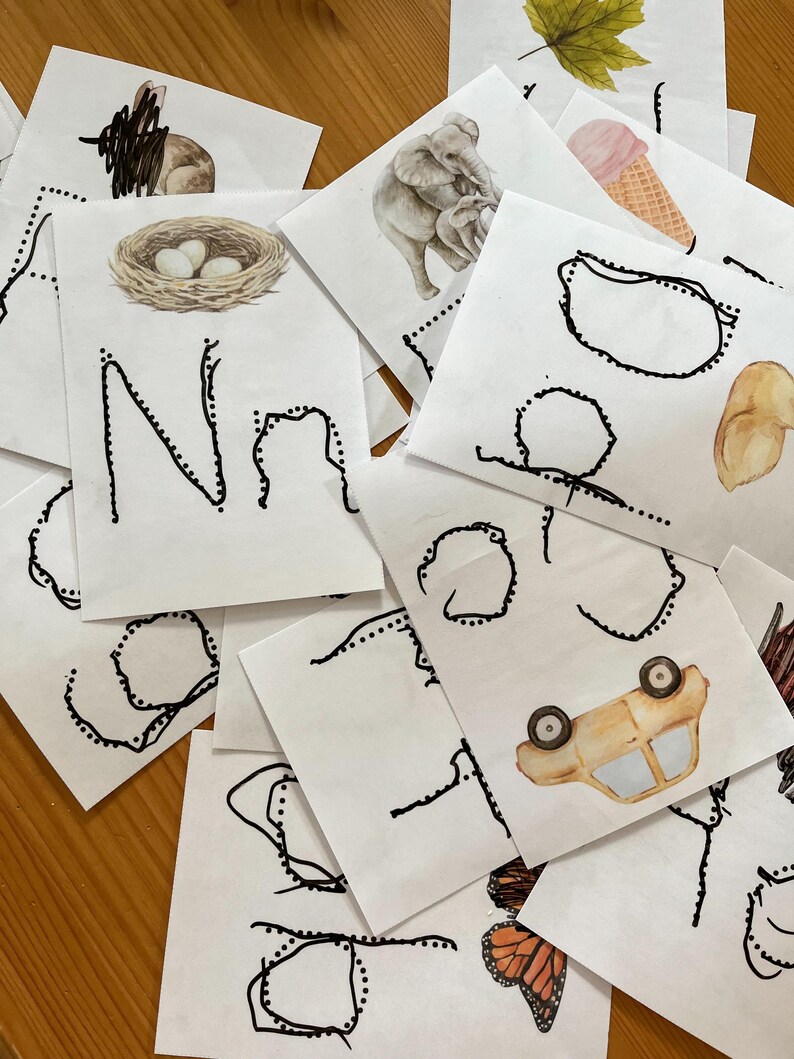 Alphabet Tracing Flash Cards Printable, Letter Tracing, Digital ...