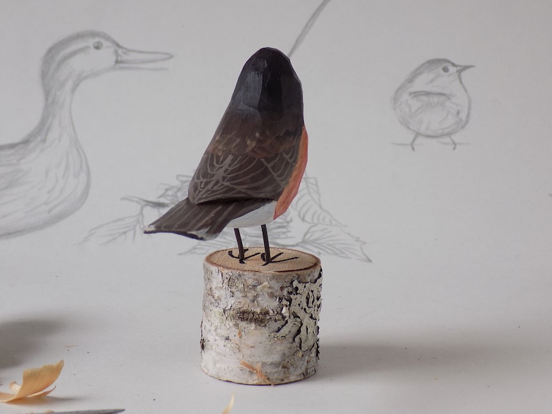 Robin Woodcarving - Etsy