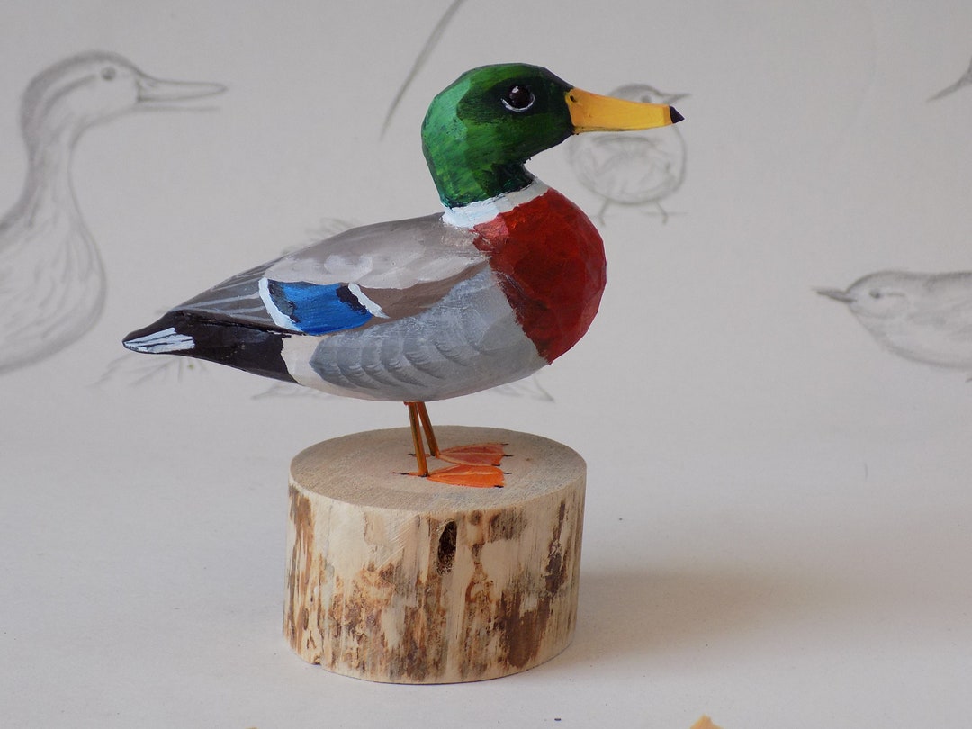 Mallard Duck Woodcarving - Etsy