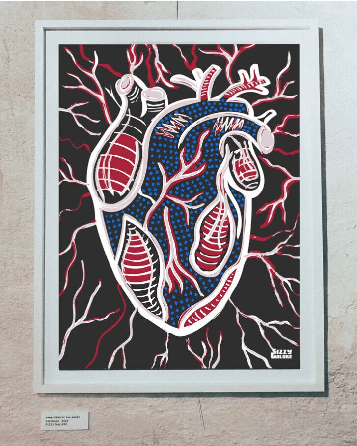 DARKHEART ART PRINT - Etsy