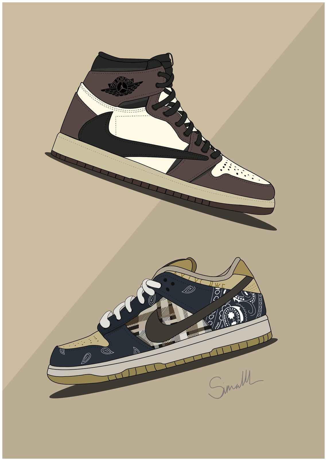 Travis Scott Sneaker PHYSICAL Poster Print - Etsy