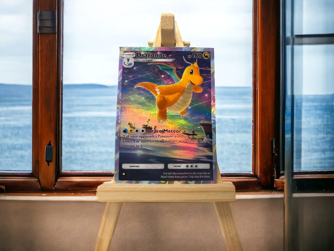 Dragonite EX Pokémon Custom Card Full Art Custom Pocket Replica ...