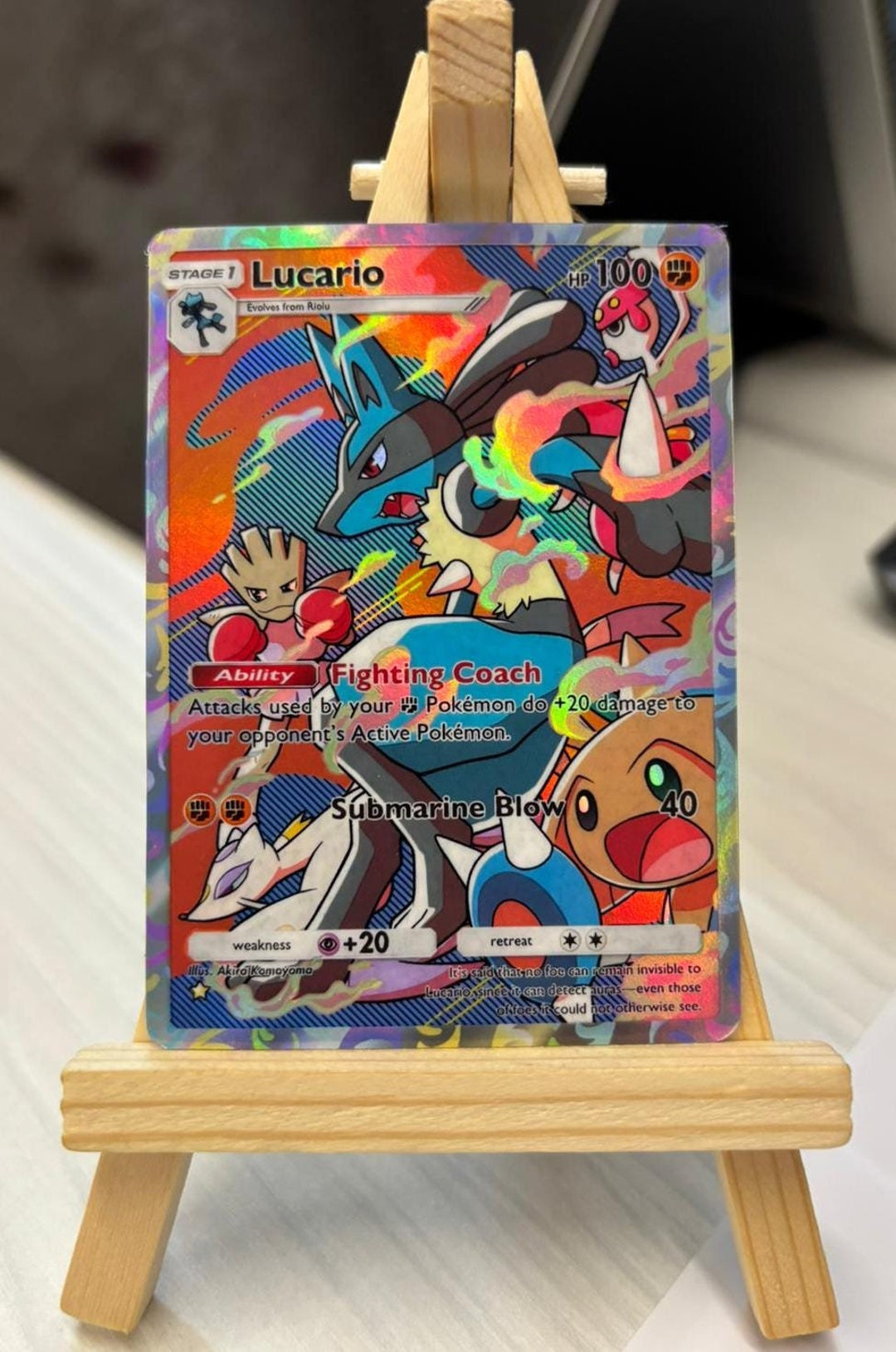 Pokémon TCG Pocket App Card Lucario Full Art Custom Replica - Etsy