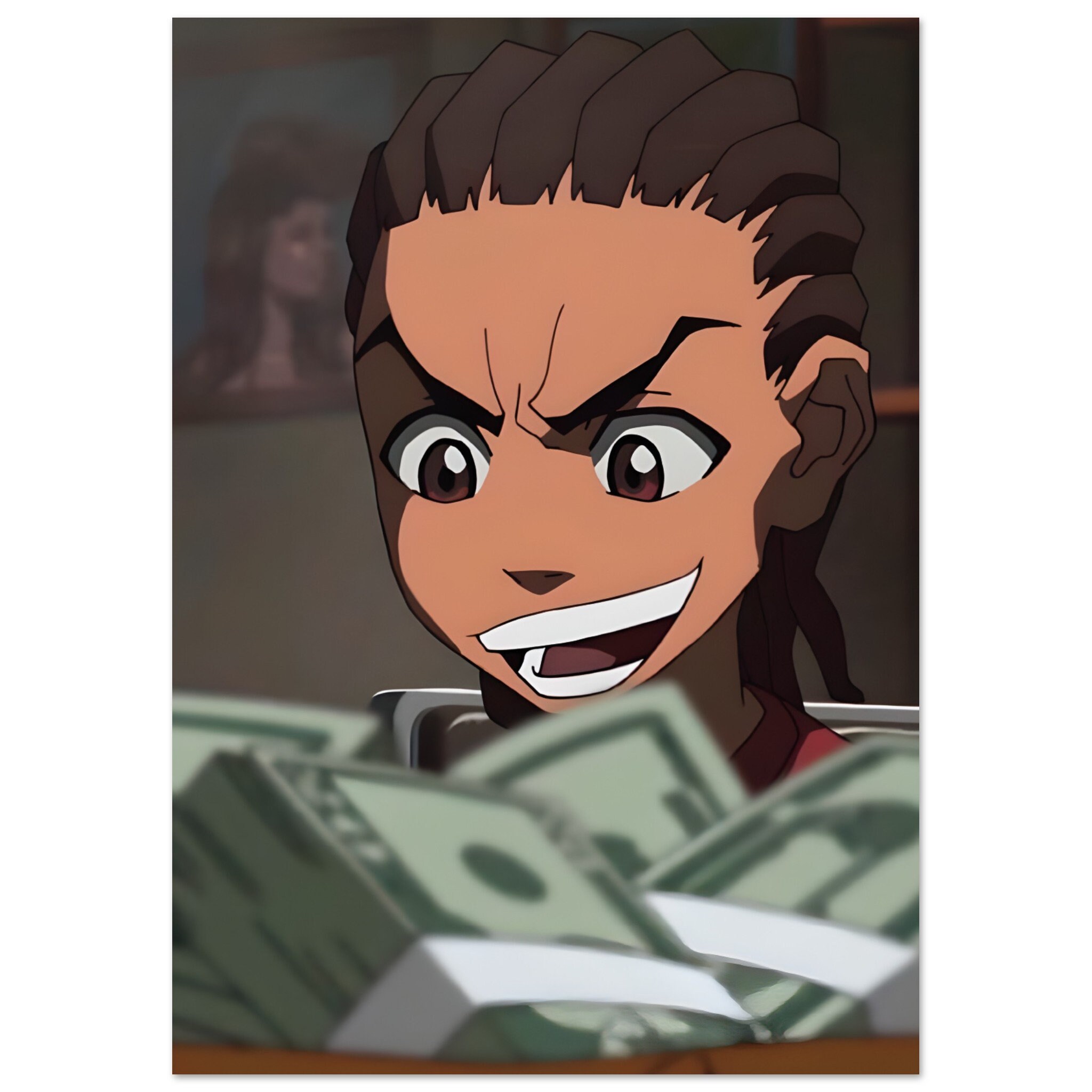 Boondocks riley Freeman Animated Figure Printable Wall Art Art Decor ...