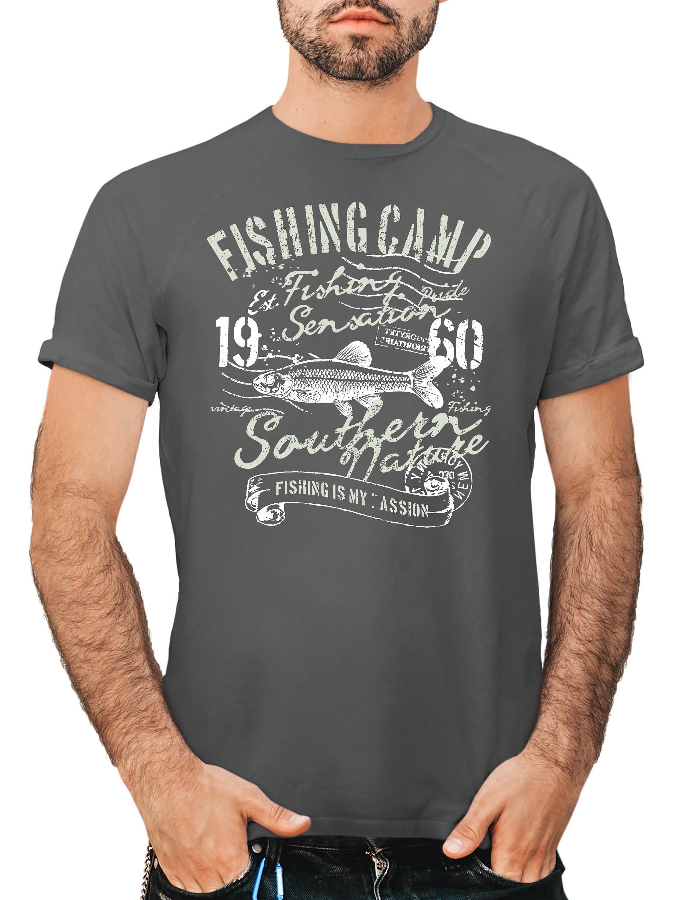 Fishing Camp Nature Adults T-shirt Novelty Tee Shirt | Etsy