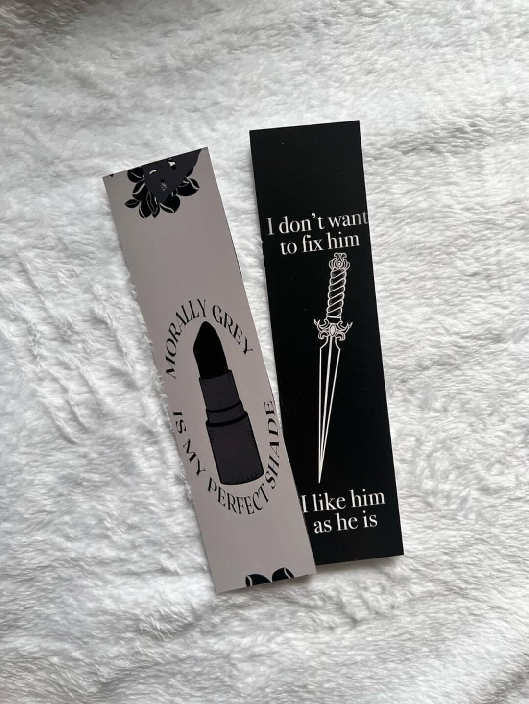 Two Morally Grey Lovers Bookmarks, Morally Grey, Romantasy, Bookmarks ...
