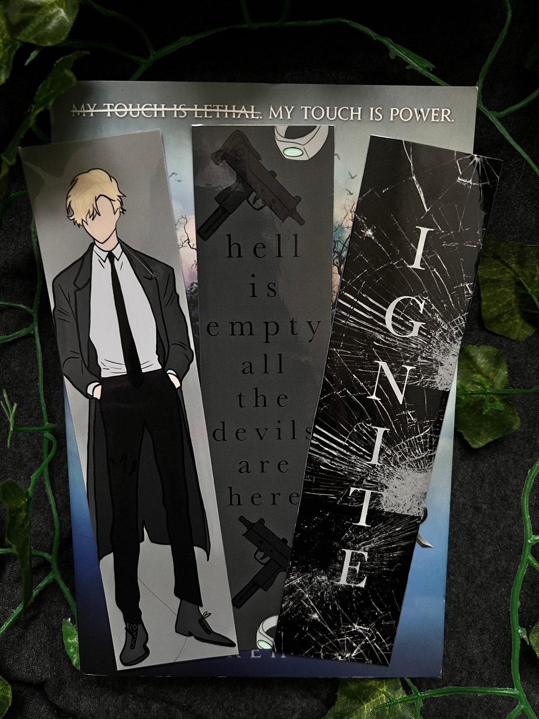 Three Aaron Warner Bookmarks Shatter Me Ignite Me Bookmark - Etsy UK