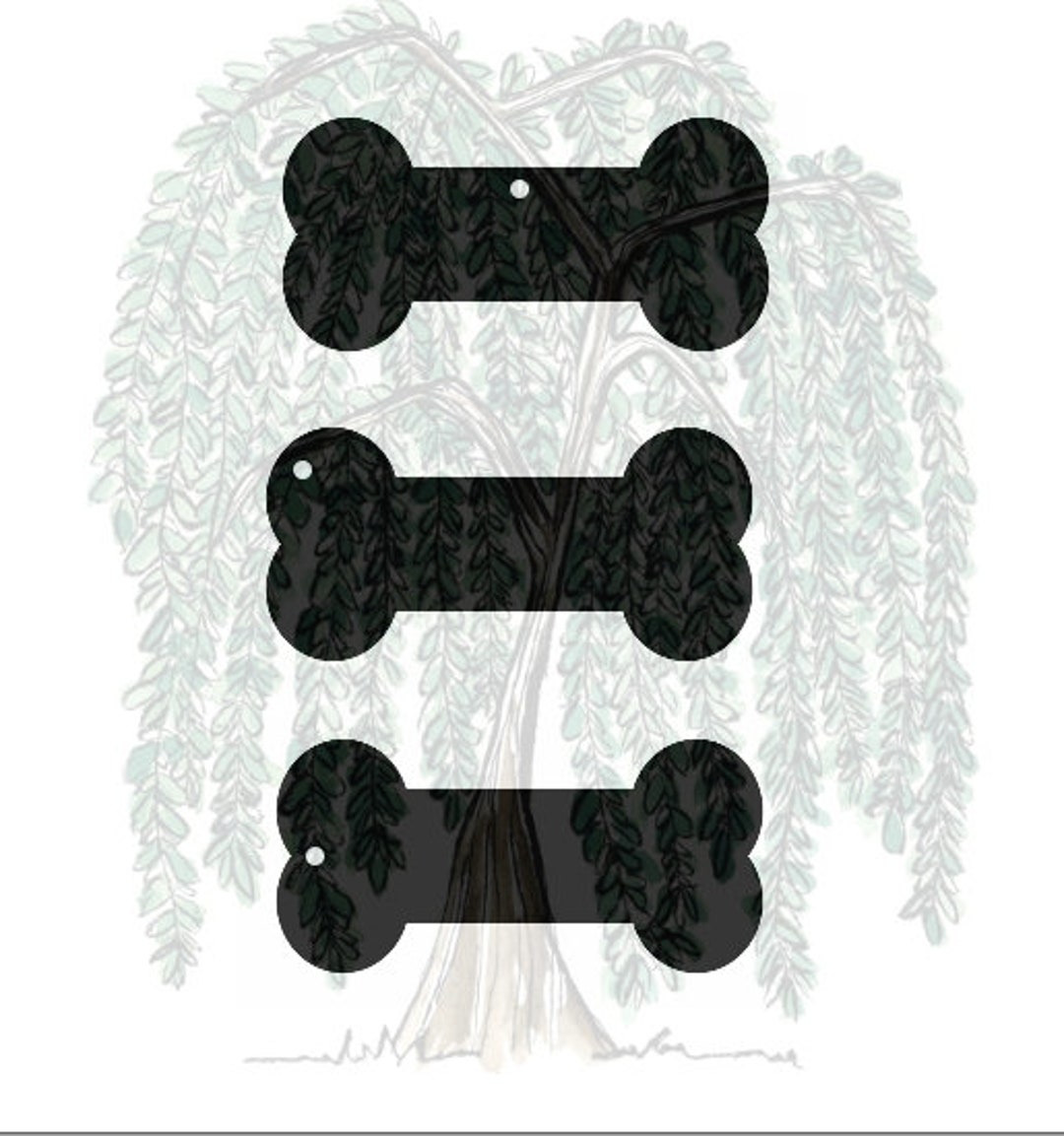 Dog Bone Tag SVG // Dog Bone Laser Cut File // Dog Bone Tag Laser Cut ...