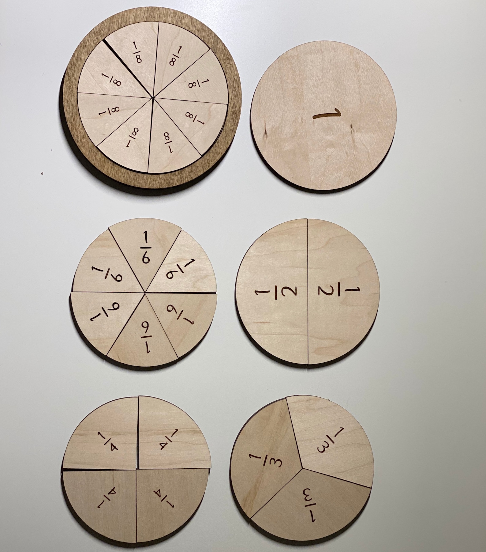 Fraction Toy SVG File - Digital Download - Laser Cut Fractions // Laser ...