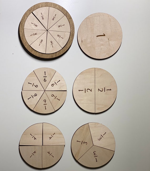 Fraction Toy SVG File Digital Download Laser Cut Fractions | Etsy