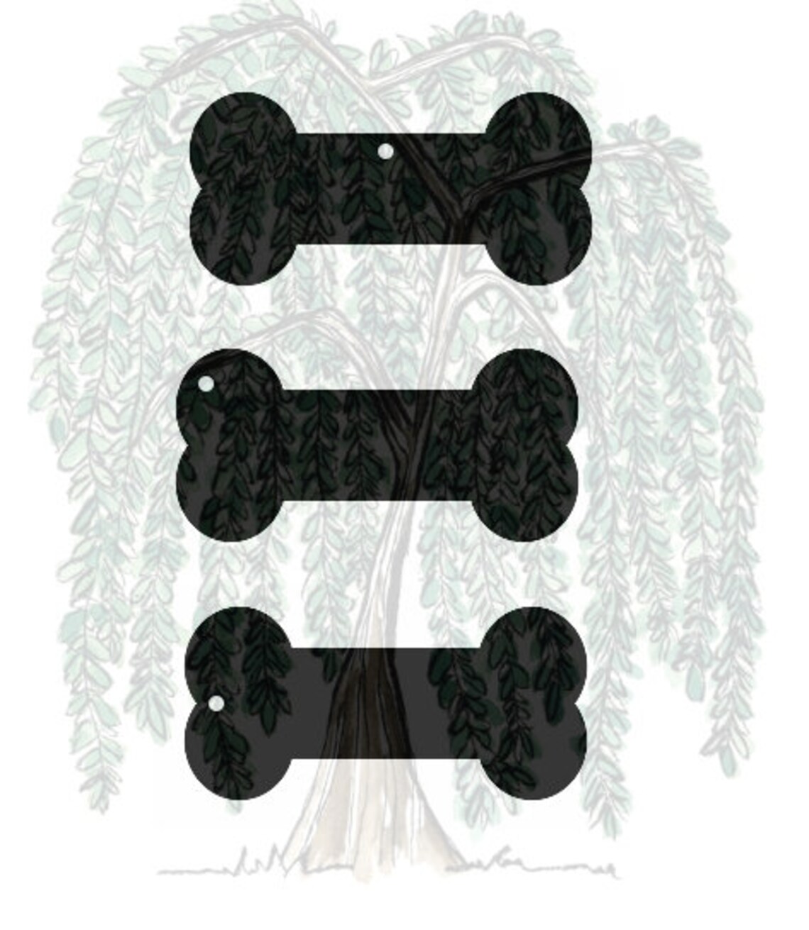 Dog Bone Tag SVG // Dog Bone Laser Cut File // Dog Bone Tag Laser Cut ...