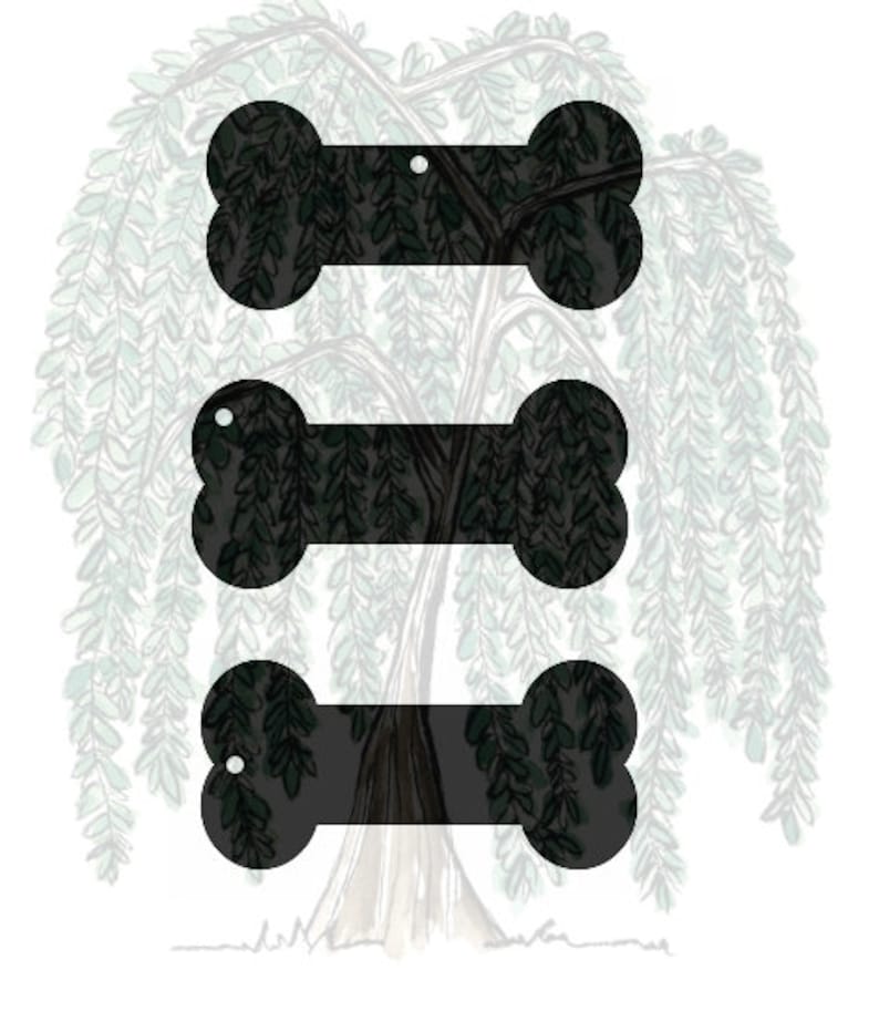 Dog Bone Tag SVG // Dog Bone Laser Cut File // Dog Bone Tag Laser Cut ...