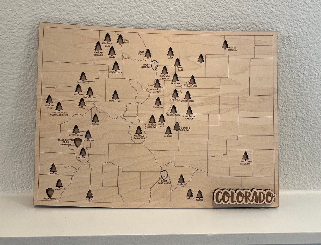 Colorado State Parks File - Digital Download - Laser Cut Colorado Map ...