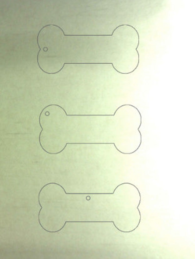 Dog Bone Tag SVG // Dog Bone Laser Cut File // Dog Bone Tag Laser Cut ...