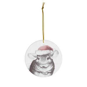 Artsy Chinchilla Porcelain Christmas Ornaments - Etsy