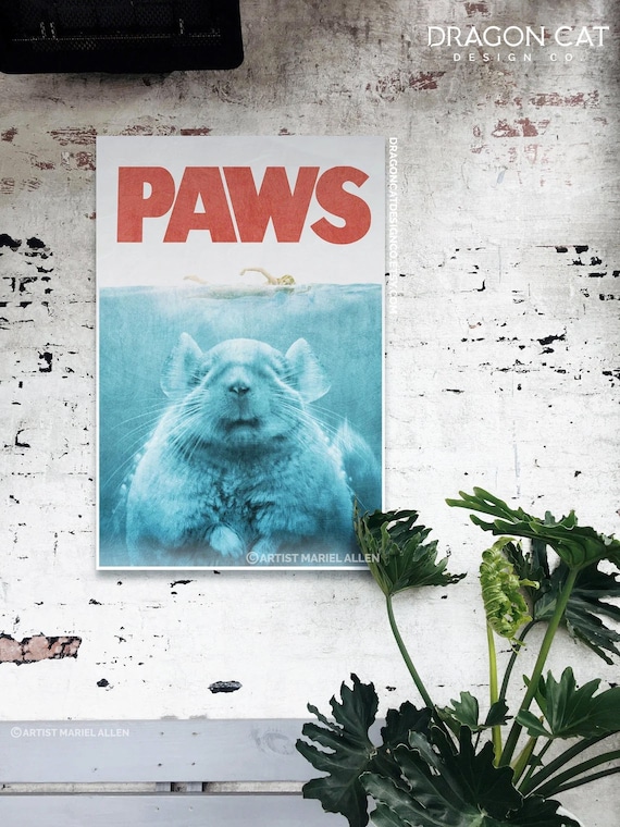 Paws Chinchilla Movie-inspired Poster for Chinchilla Lovers - Etsy