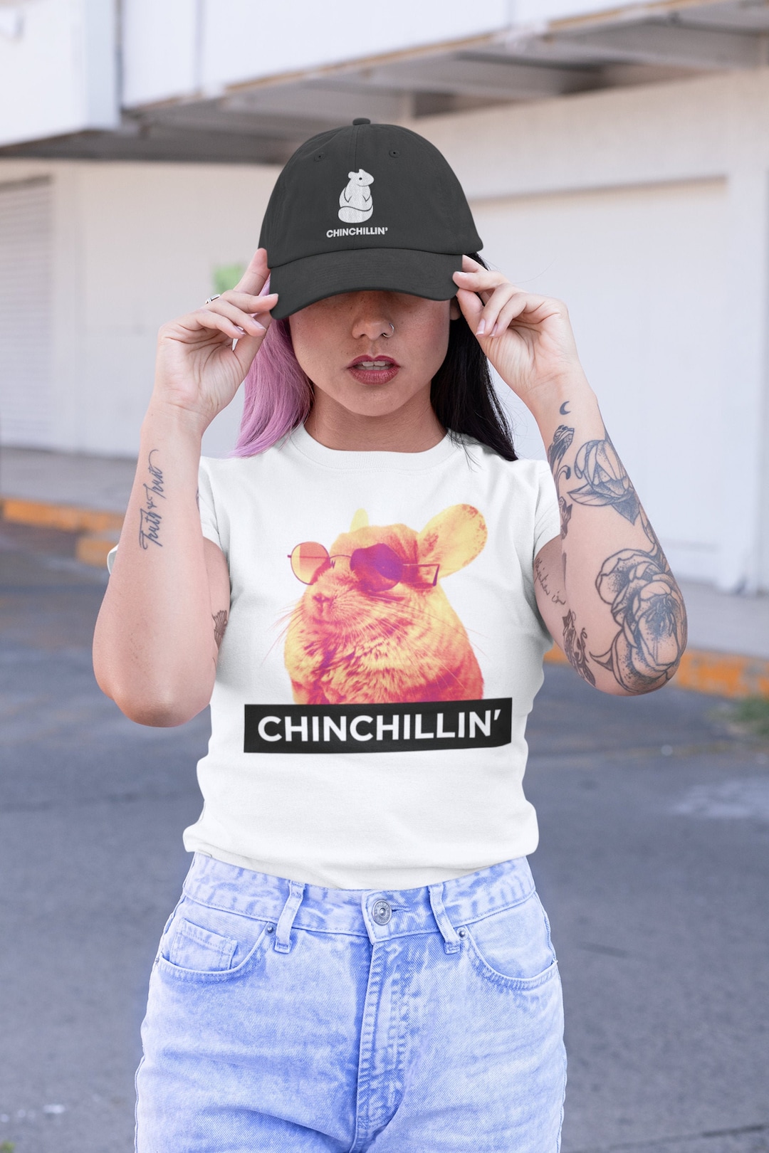 Super Chill Chinchilla Chinchillin' | Colorful Unisex T-shirt, Unique ...