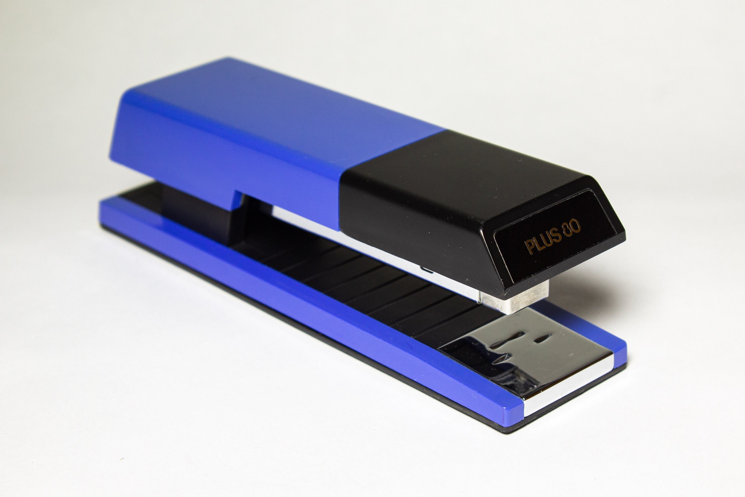 Vintage Stapler, Blue, Made in Japan, Plus 80 Stapler, Standard, Retro ...