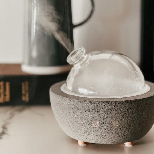 Willow Glass Dome & Wood Grain Diffuser Essential Oil - Etsy