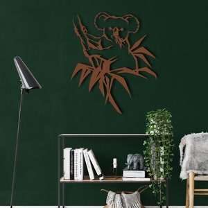 Metal Koala Bear Decor Metal Wall Art Interior Decoration - Etsy