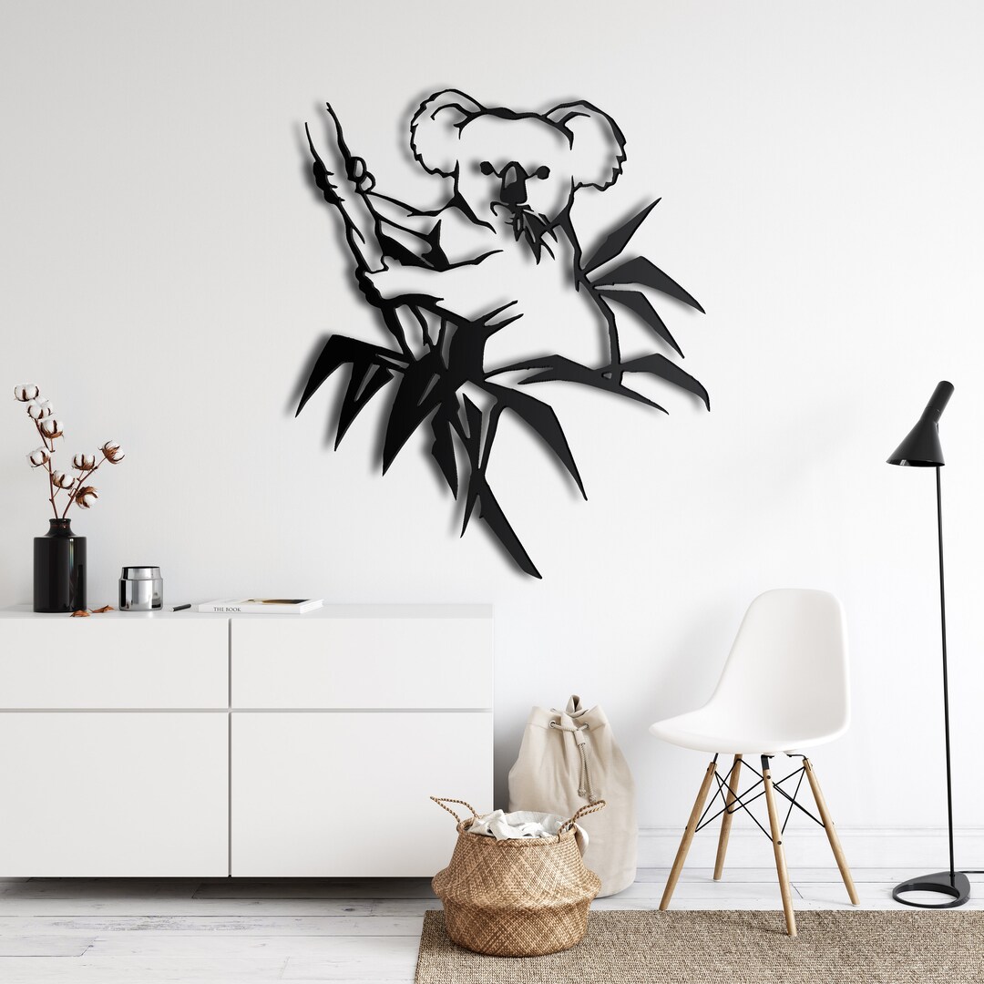 Metal Koala Bear Decor Metal Wall Art Interior Decoration - Etsy