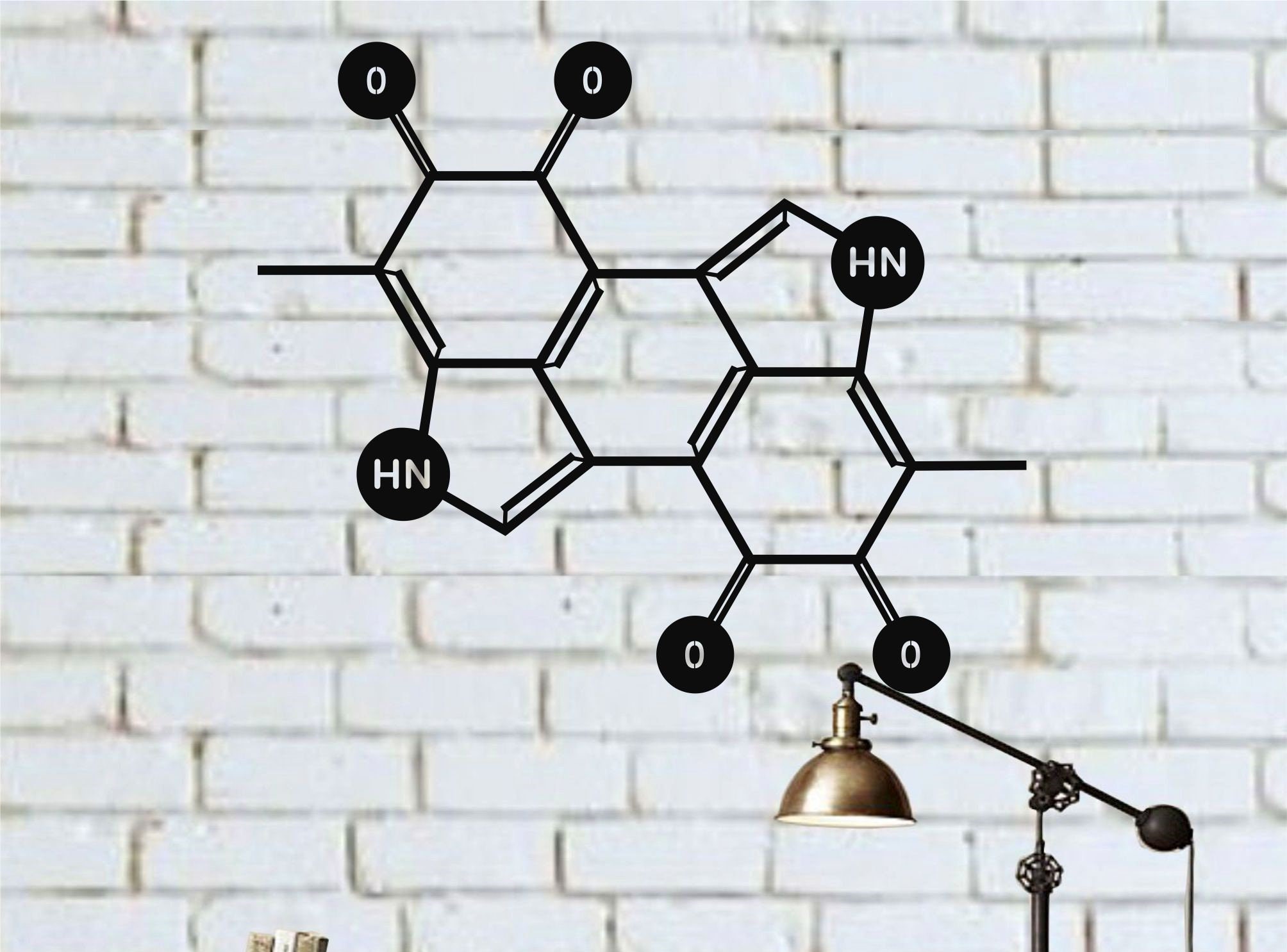 Metal Wall Decor Melanin Molecule Metal Wall Art Science | Etsy