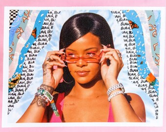 Rihanna Sticker - Etsy