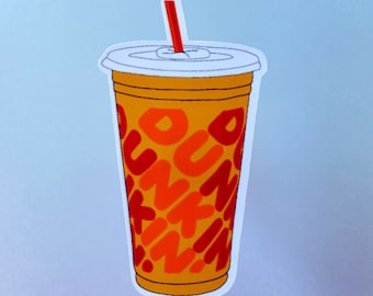 Dunkin Donuts Sticker - Etsy