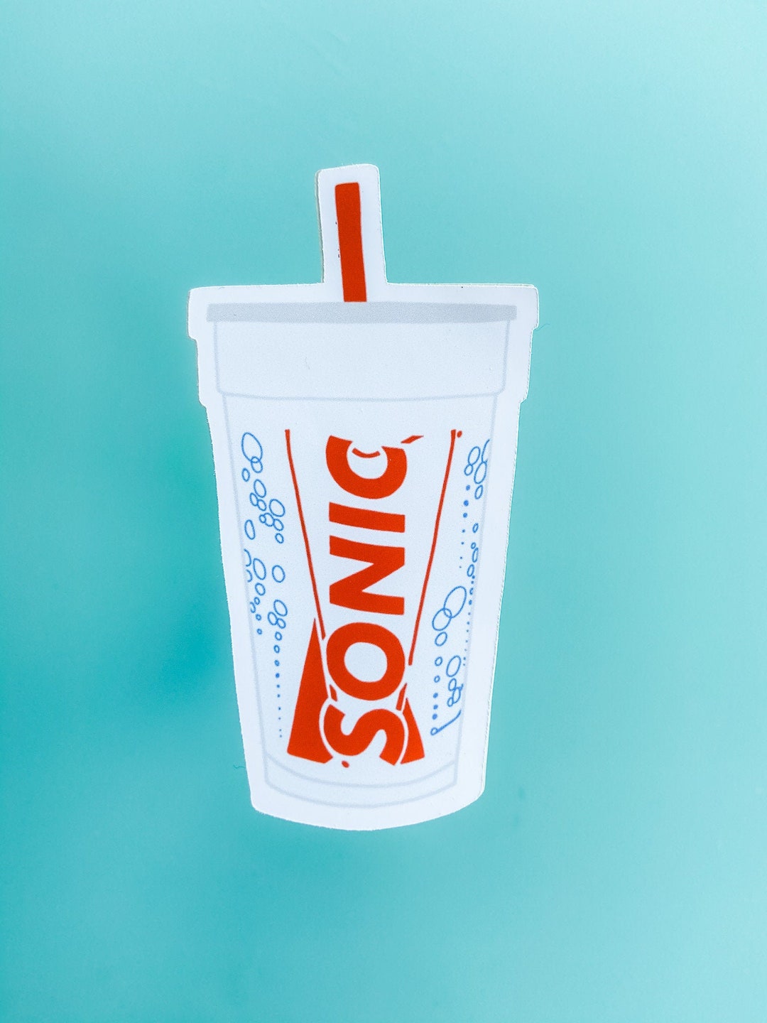 Sonic Cup Sticker - Etsy