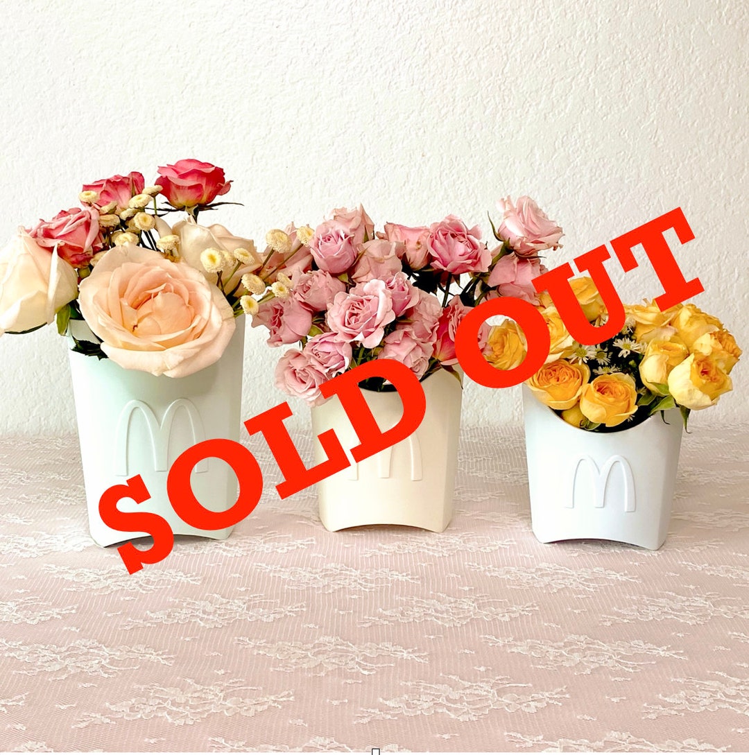 SAMPLE SALE! Fleurs Des Frites - PASTEL - Wall & Table Vase - Etsy