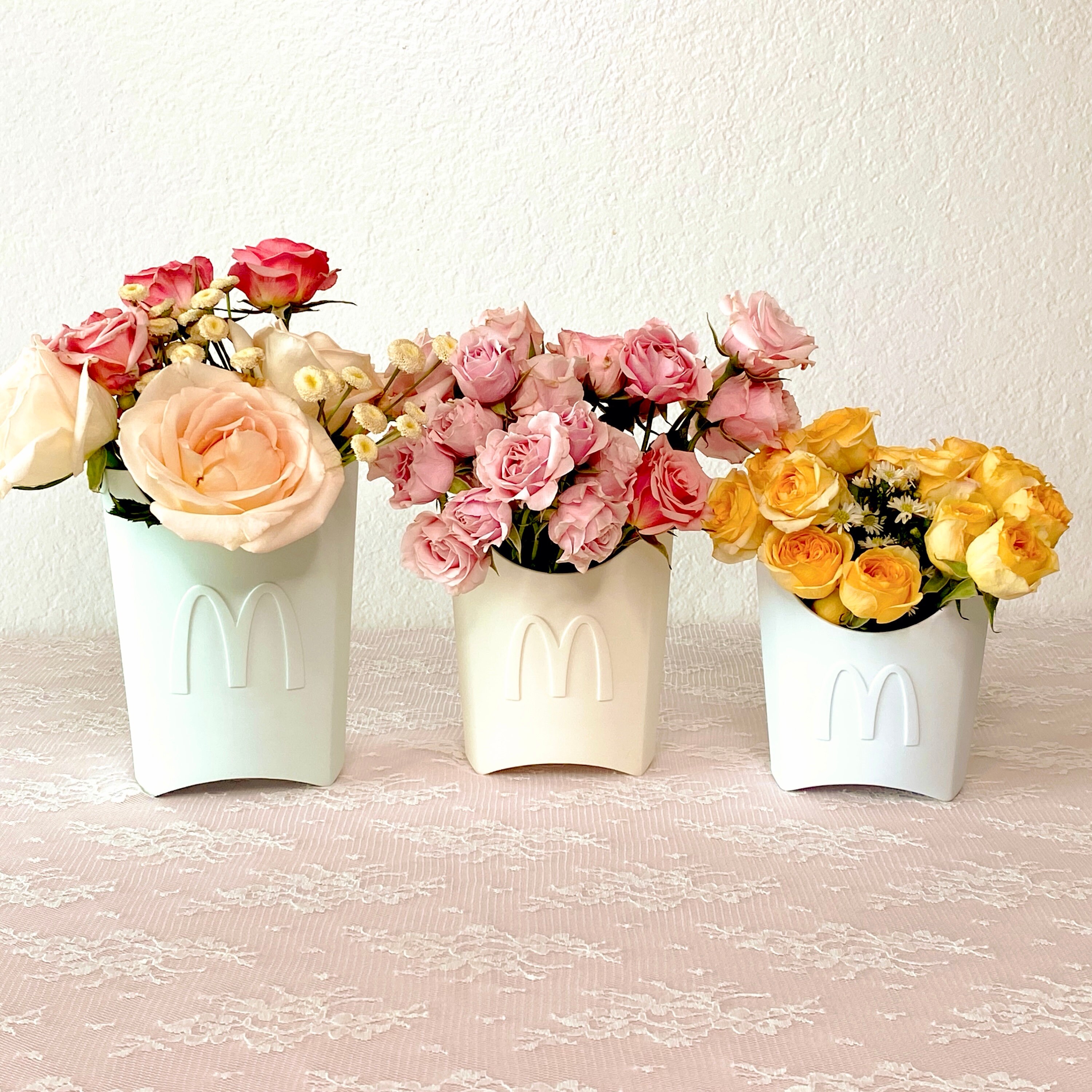 SAMPLE SALE! Fleurs Des Frites - PASTEL - Wall & Table Vase - Etsy