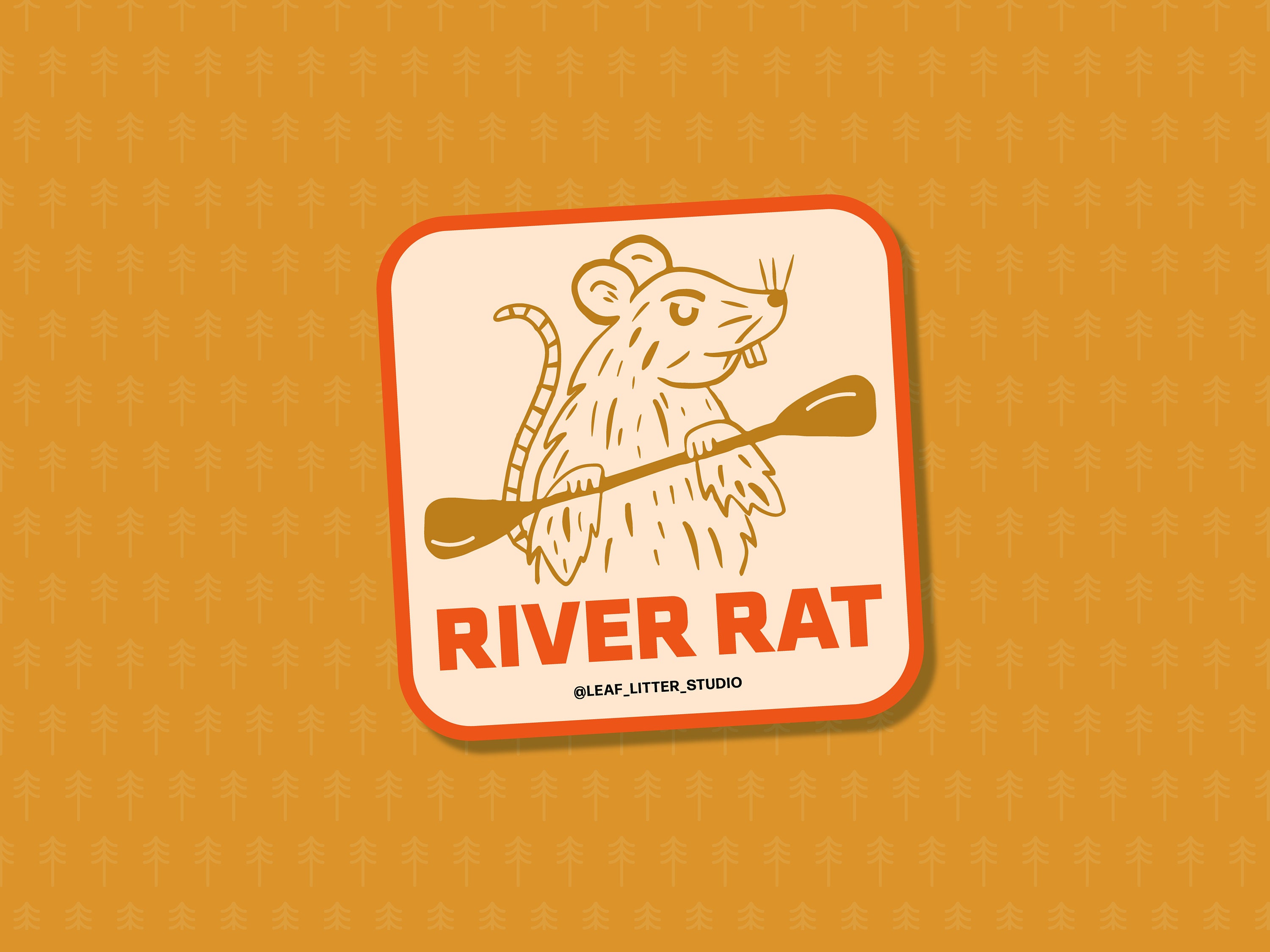 River Rat Sticker - Etsy