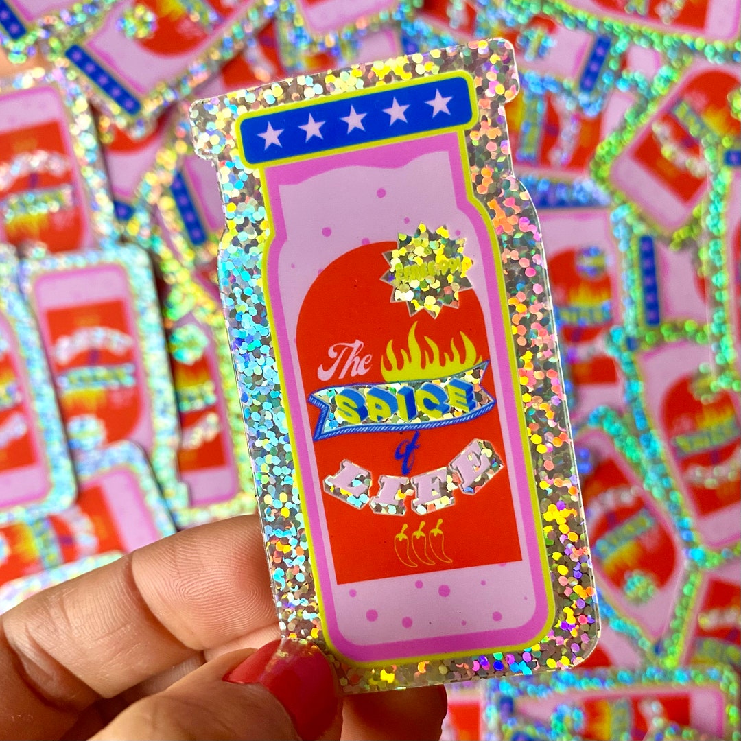 Holographic Glitter Sticker Laptop Sticker Water Bottle Sticker Cute ...