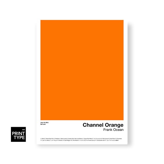 Frank Ocean Channel Orange Album Cover