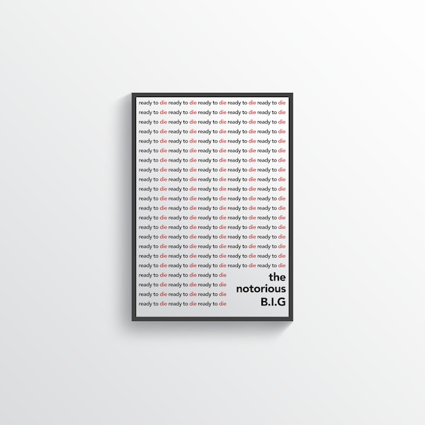 The Notorious Big Album Cover - Etsy