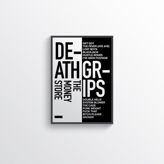 Death Grips Poster the Money Store Album Cover Music Song - Etsy
