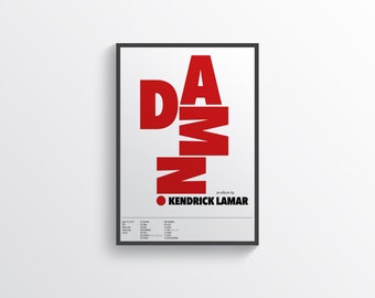 Damn Album Poster - Etsy
