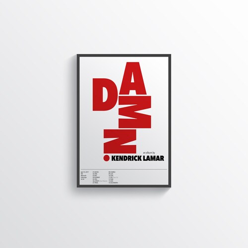 DAMN. Kendrick Lamar LIMITED EDITION | Etsy