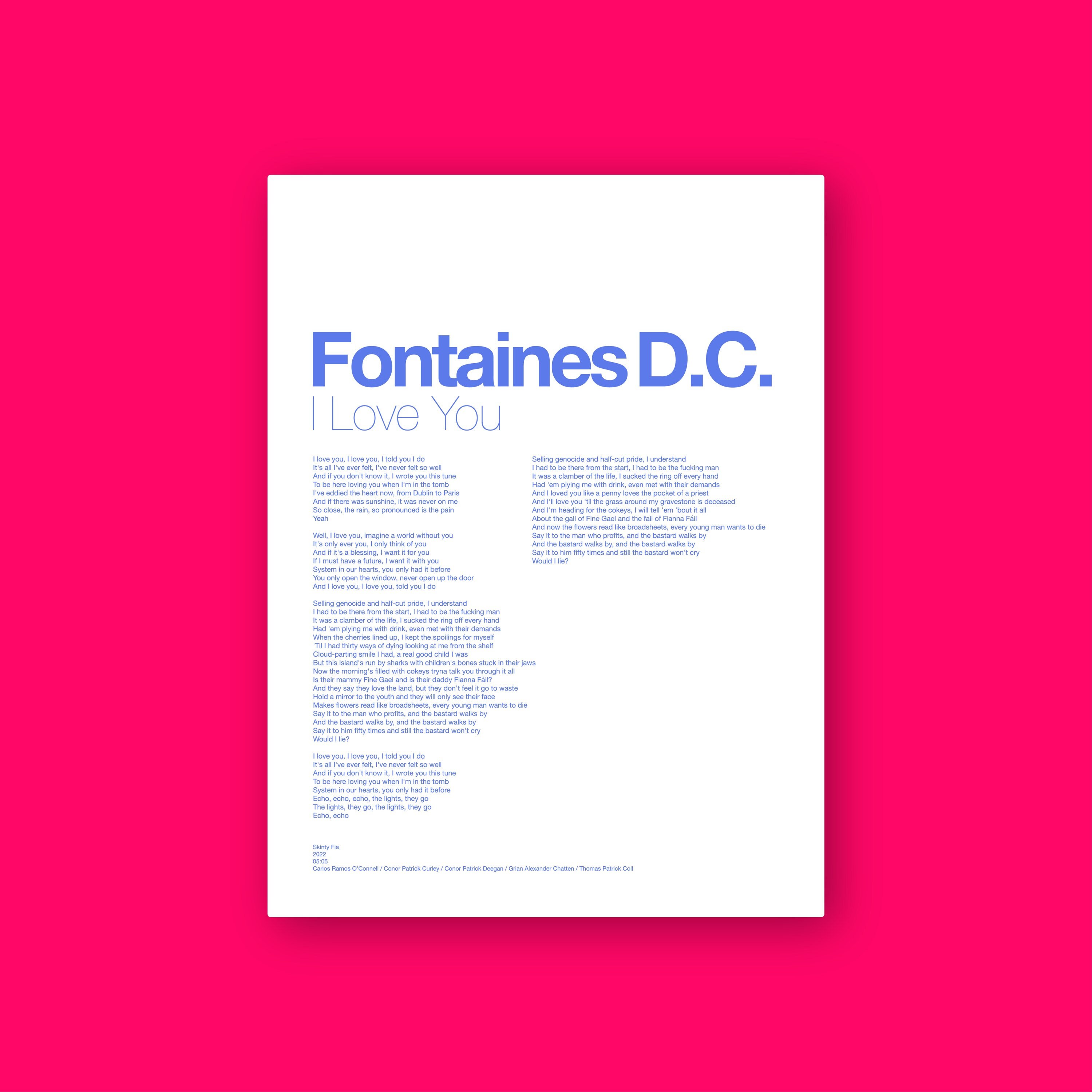 Song Lyric Greeting Card Choose Your Own / Personalised - Etsy