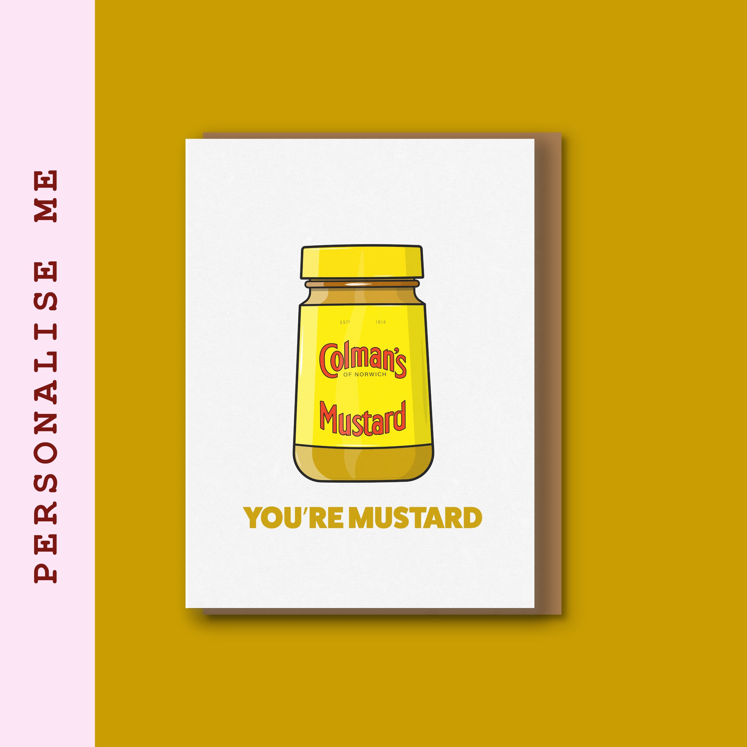 Mustard Personalized Condiments Youre mustard | Etsy